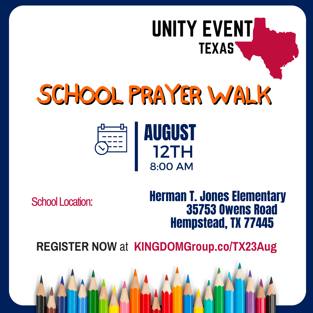Unity Event School Walk Prayer - The Kingdom Group International, Inc.